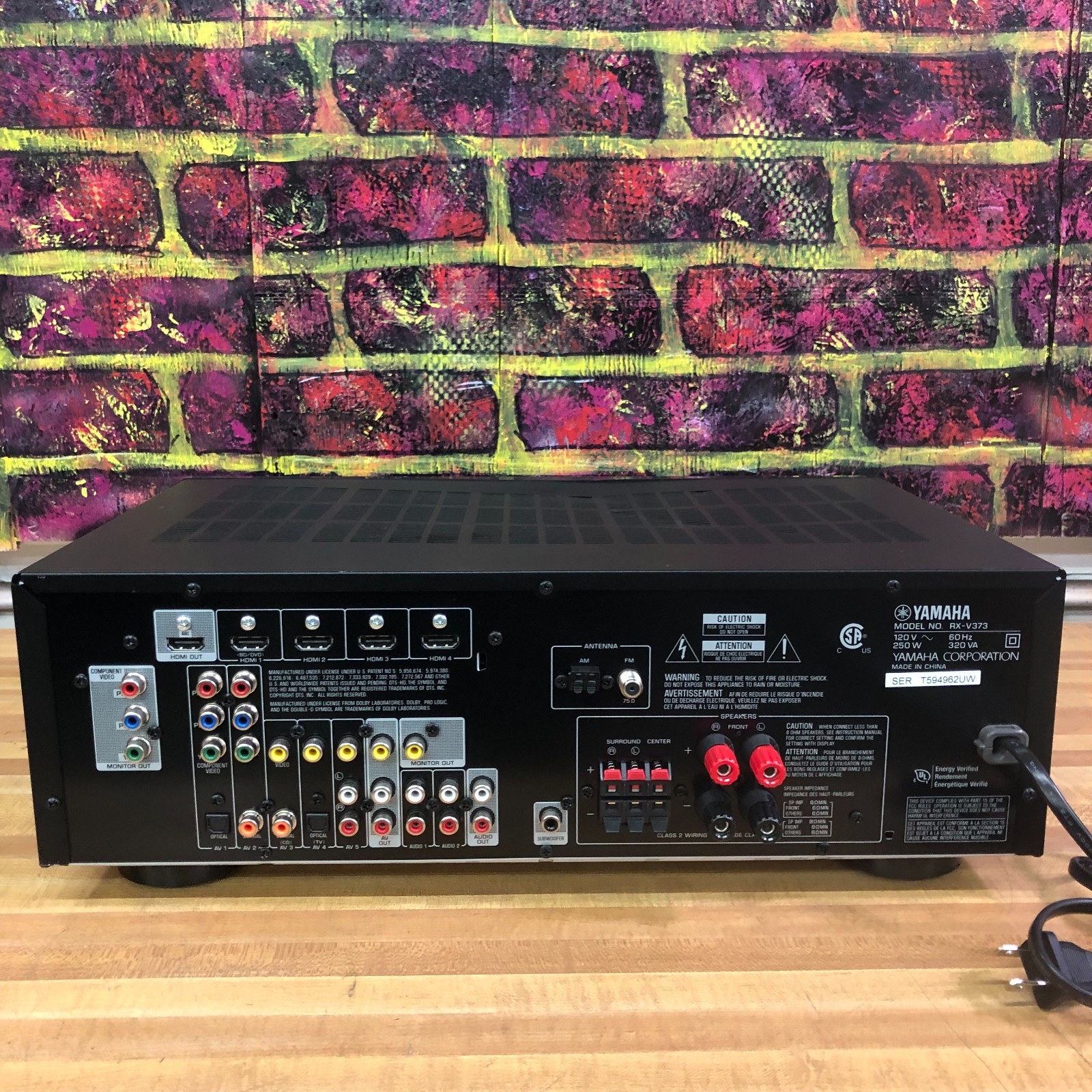 Yamaha Natural Sound 5.1 AV Receiver RX-V373 - HDMI - Excellent Sound ...