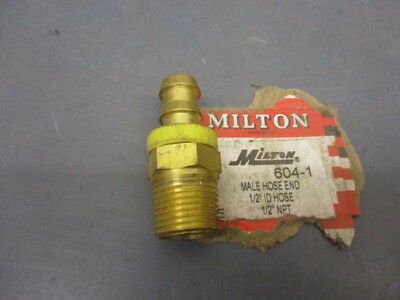 Milton 604-1 1/2" M. End, 1/2" ID Hose | eBay