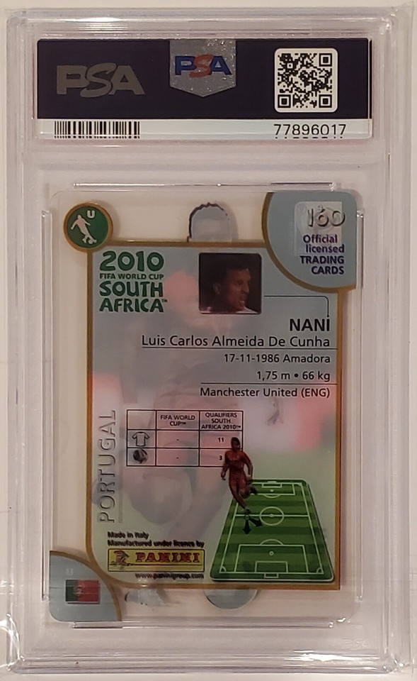 2010 Panini FIFA World Cup South Africa Nani #160 PSA 9 Mint | eBay