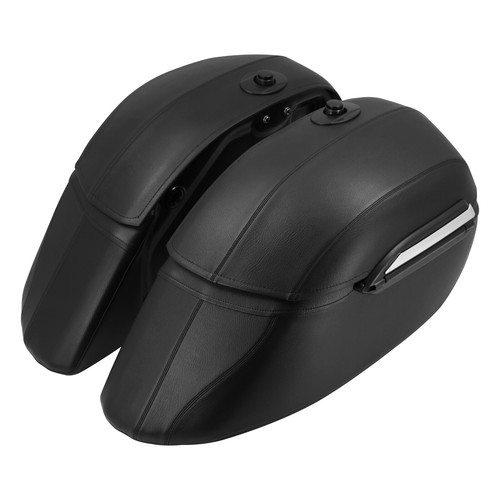 Motorcycle Hard Luggage Bag Universal Saddlebags For Harley Yamaha ...