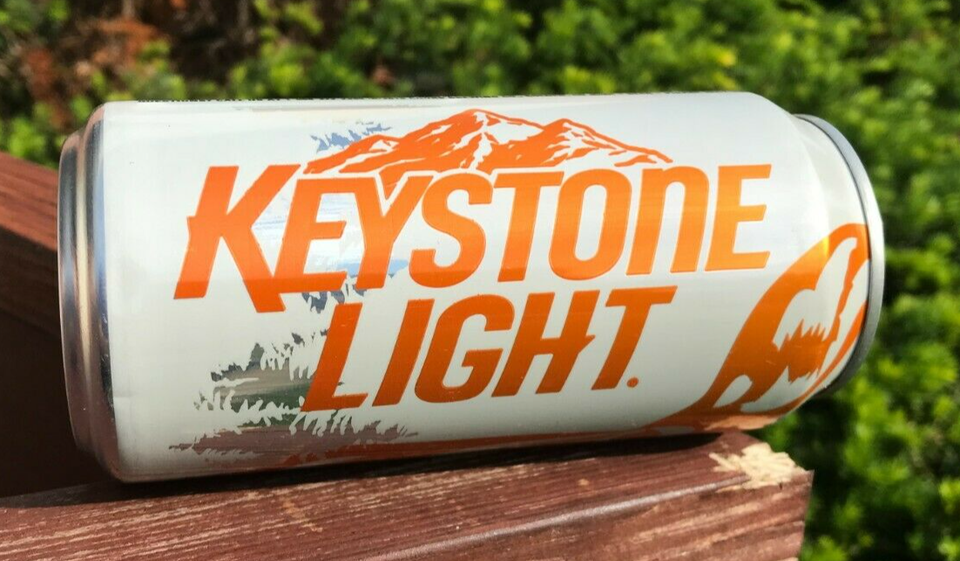 KEYSTONE LIGHT BEER 2015 Big Game Hunt Orange & White Can * Empty ...