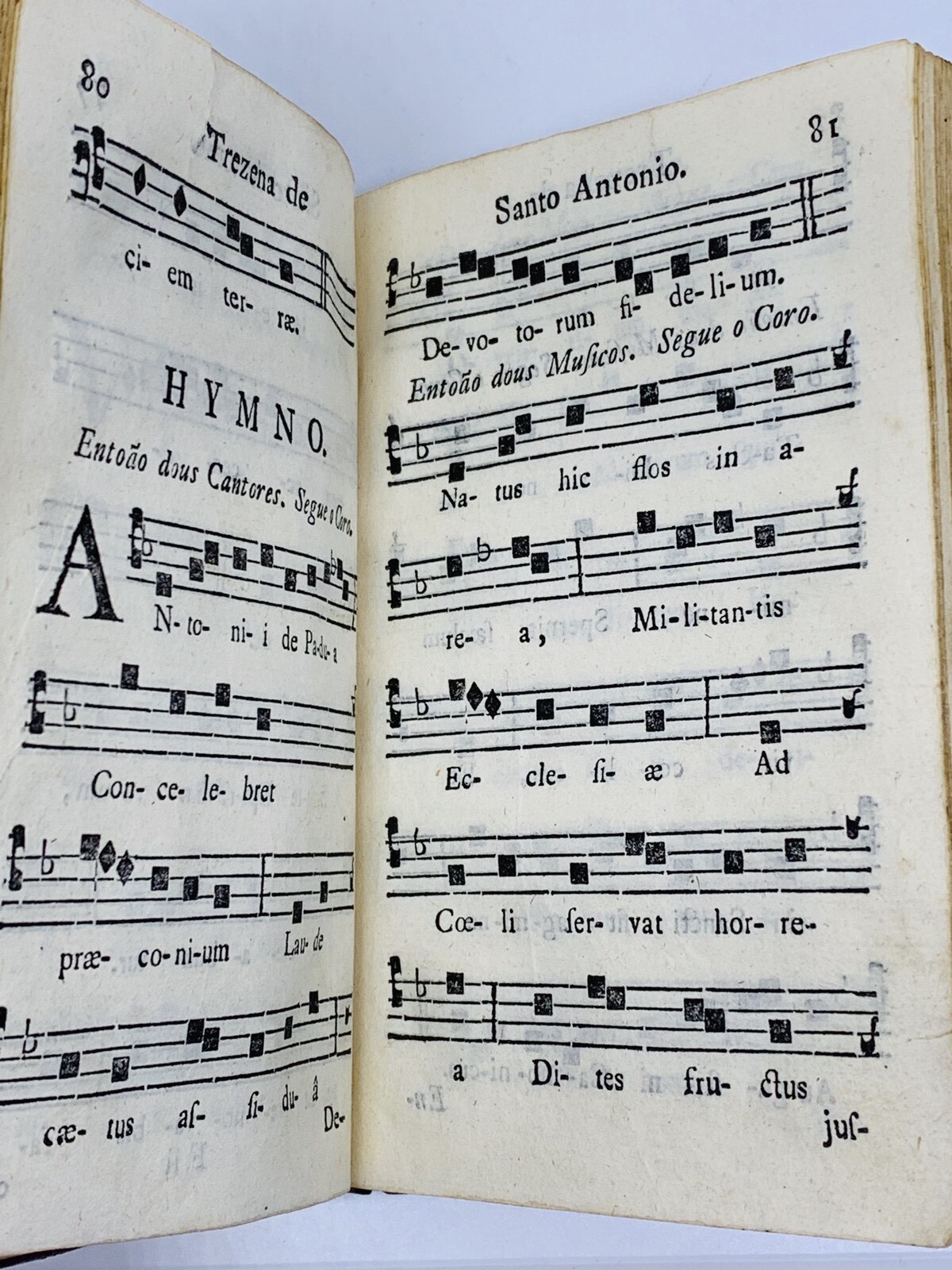 1767 Portuguese Cults Of Devotion, Antiphonal Chant Music St Antonio | eBay