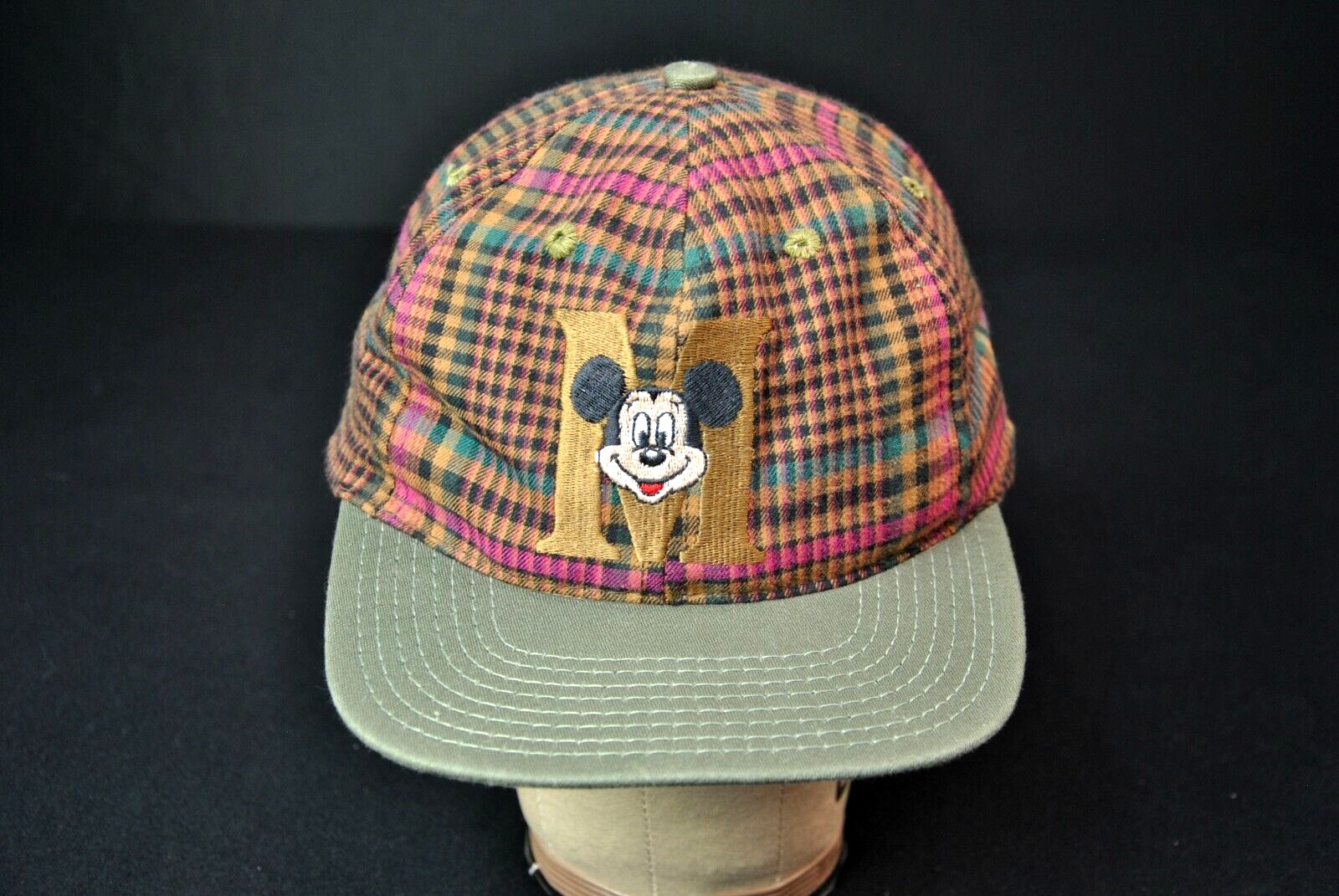VTG Mickey Mouse Goofy's Hat Co Cap 90s Plaid Disney … - Gem