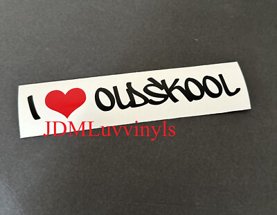 I love old school Sticker decal JDM civic old skool ef9 ef8 crx i love ...