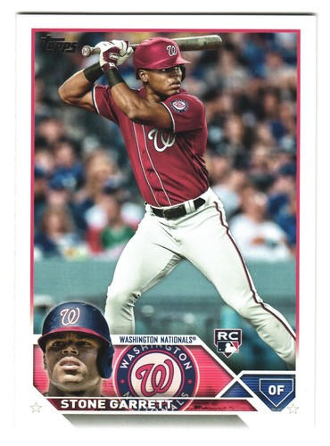 2023 Topps Series 2 #498 Stone Garret RC ADVANCED STATS /300 Rookie ...