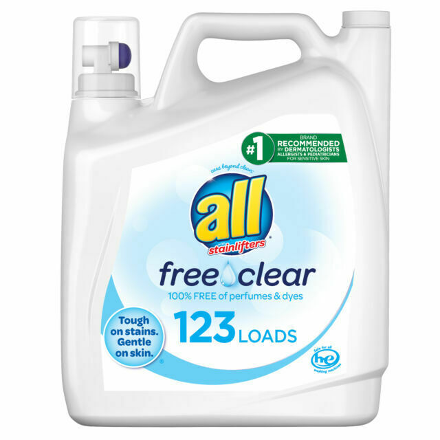 all Ultra Free Clear HE Liquid Laundry Detergent 184.5 oz/123 Loads for ...