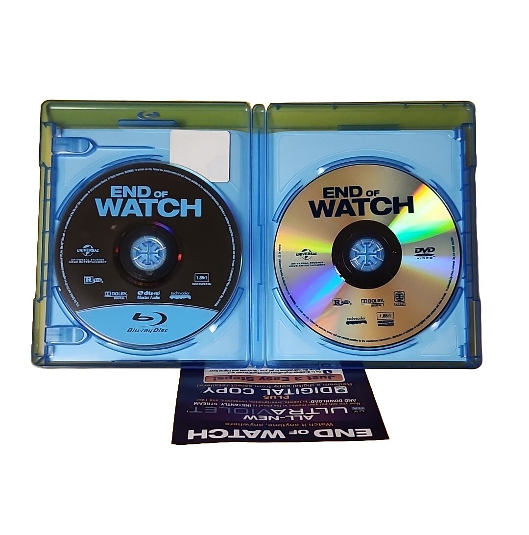 End of Watch (Blu-ray/DVD, 2013, 2-Disc Set, UltraViolet) Universal ...