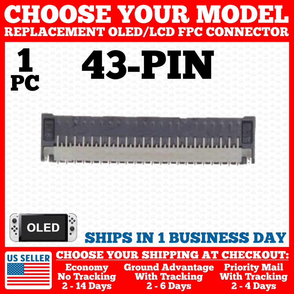 41/43/53 Pin Replacement OLED LCD FPC Connector For Nintendo Switch ...