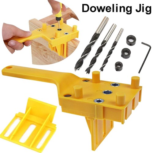 Handheld Woodworking Doweling Jig Drill Guide Wood Dowel Drilling Hole ...