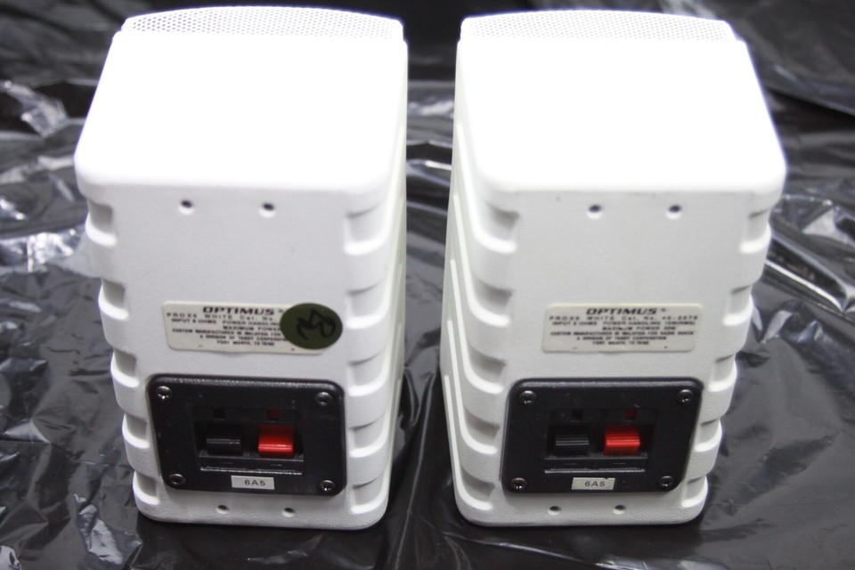 OPTIMUS 40 2075 PRO X5 2 Way Satellite Speakers | eBay