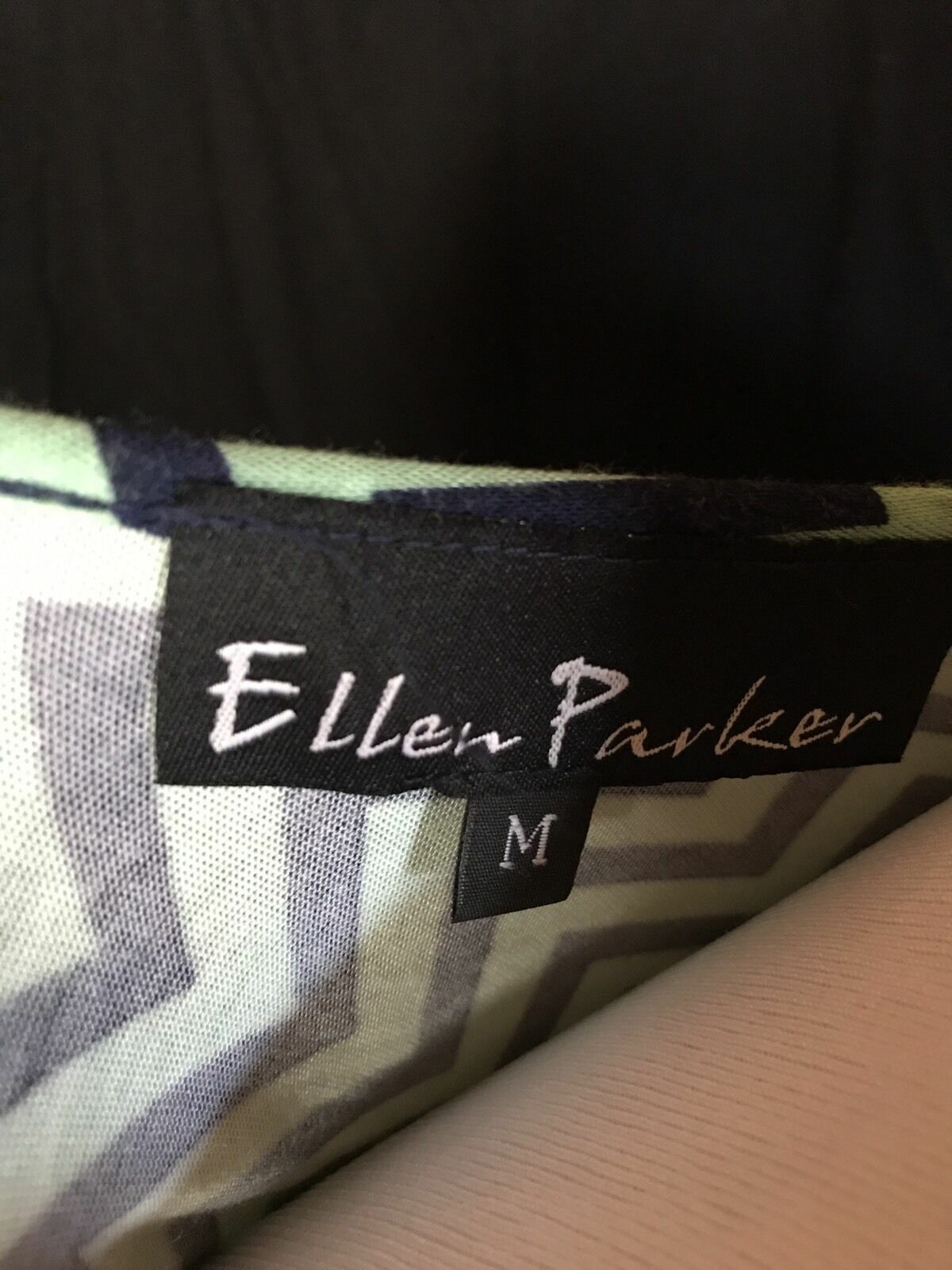 Ellen Parker Zig Zag Maxi Dress Mint And Navy Women's… - Gem