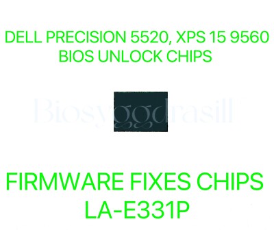 DELL XPS 15 9560, PRECISION 5520, NO PASSWORD BIOS CHIP LA-E331P ...