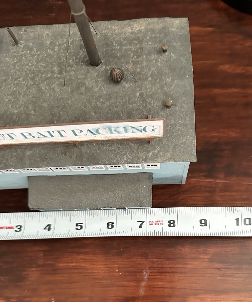 Vintage HO Scale Scratch Built Wooden Fishery Weathered Train Room Can ...