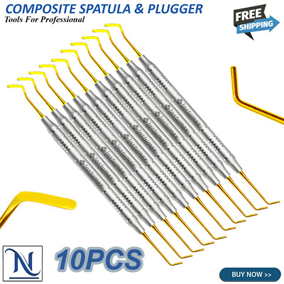 Composite Dental Filling Instruments Spatula & Plugger Titanium ...