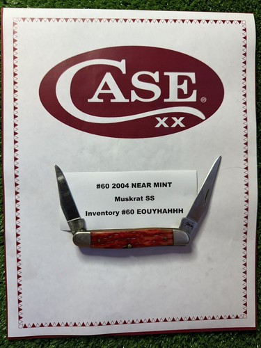 #60 2004 Near MINT Muskrat Case pocket knife used | eBay