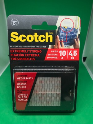 Scotch™ Extreme Fasteners RF6730, 1 in x 3 in (25,4 mm x 76,2 mm) LOT ...