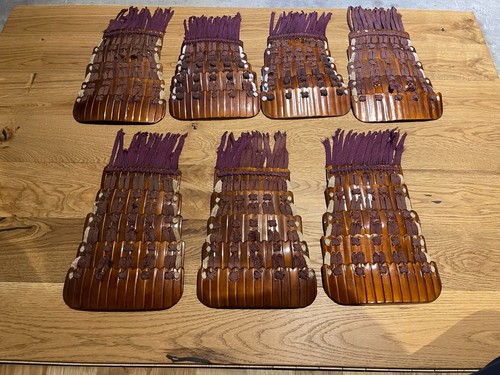 Japanese Armor Samurai Yoroi Kabuto Kusazuri Sabiji | eBay