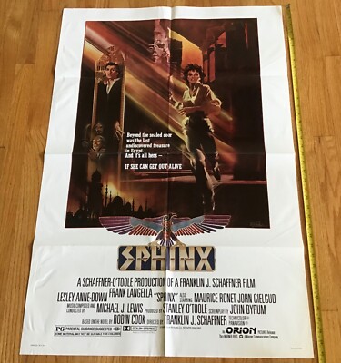 SPHINX (Thriller) 1981 ORIGINAL MOVIE POSTER 27”x 41" | eBay