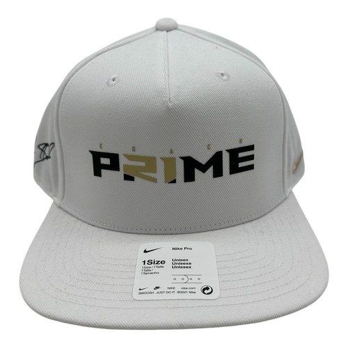 Nike Pro Coach Prime Flatbill Snapback Hat White Adjustable Colorado ...