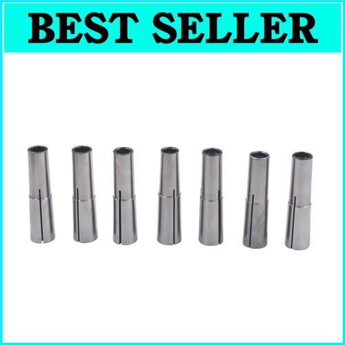Compact 7-Pc MT2 Collet Set with Hand-Tightened Handle - Alloy Steel ...