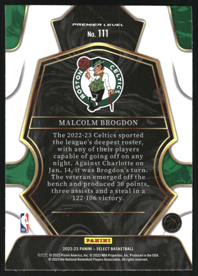 2022-23 Select #111 Malcolm Brogdon | eBay
