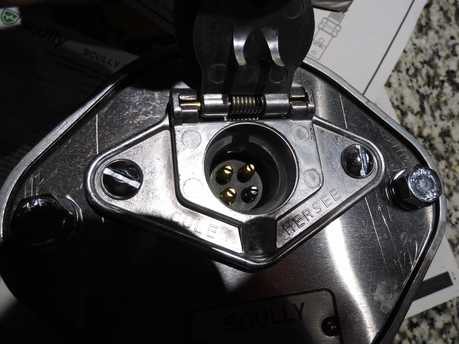 SCULLY 07707 SENSOR CONNECTOR SJ-4D TANK CONTROL SYSTEM | eBay