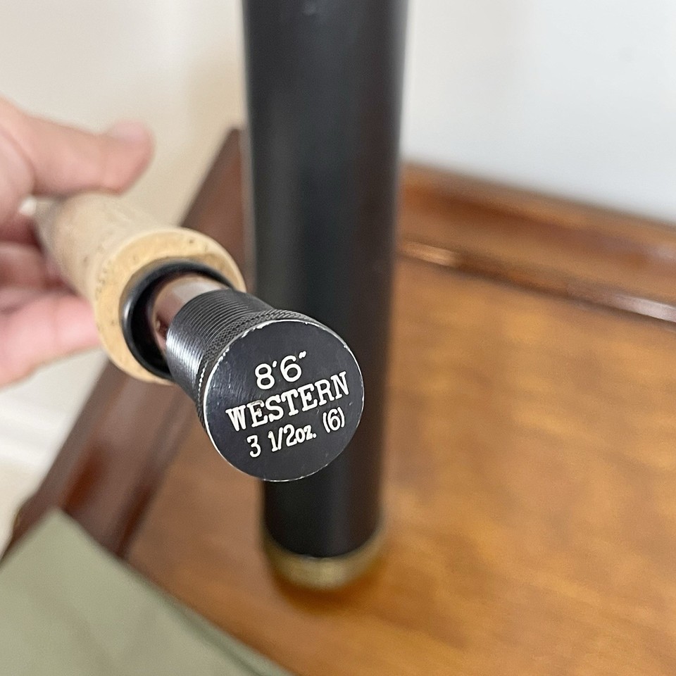Vintage RARE Orvis Superfine Graphite Fly Fishing Rod 3-1/2 Western #6 ...