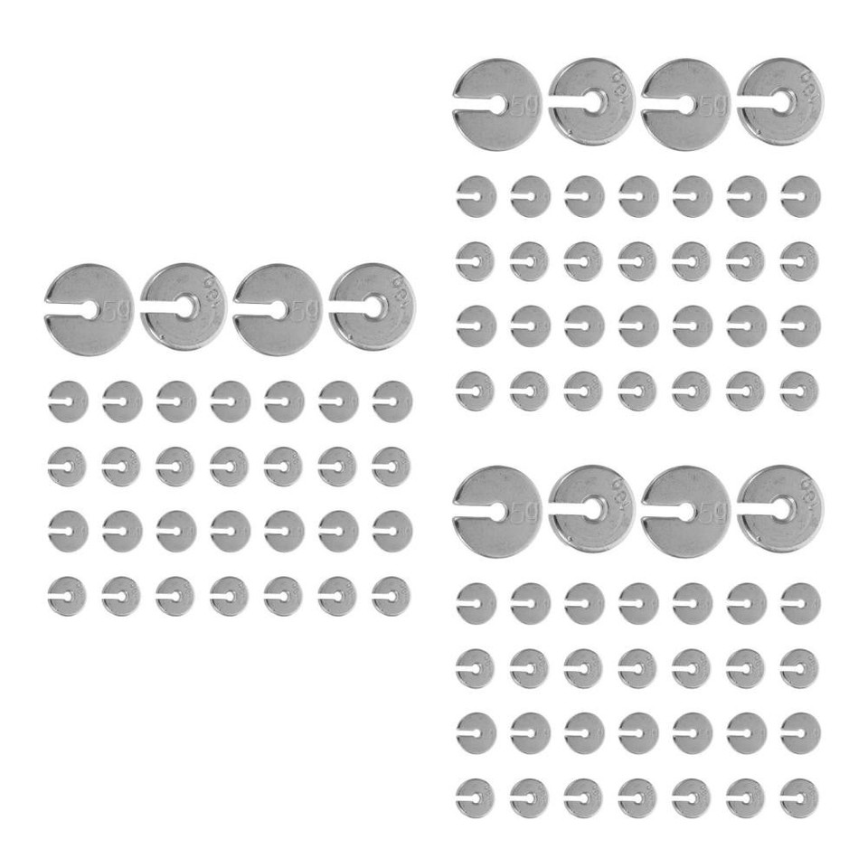 50pcs Physics Lab Slotted Weights Set 5g/10g Weights Metal Slotted ...