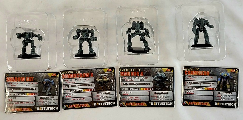 BattleTech Blind Box Bundle (Shadow Cat, Stormcrow A, Mad Dog A ...