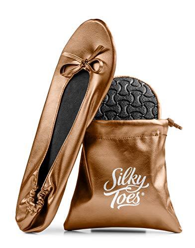 Women's Foldable Portable Travel Ballet Flat Roll up Slipper Shoes | eBay