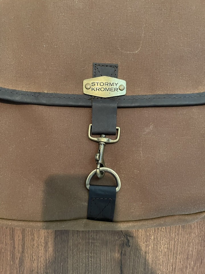 Stormy Kromer Field Satchel (Small) Messenger Bag Rugged Waxed Cotton ...
