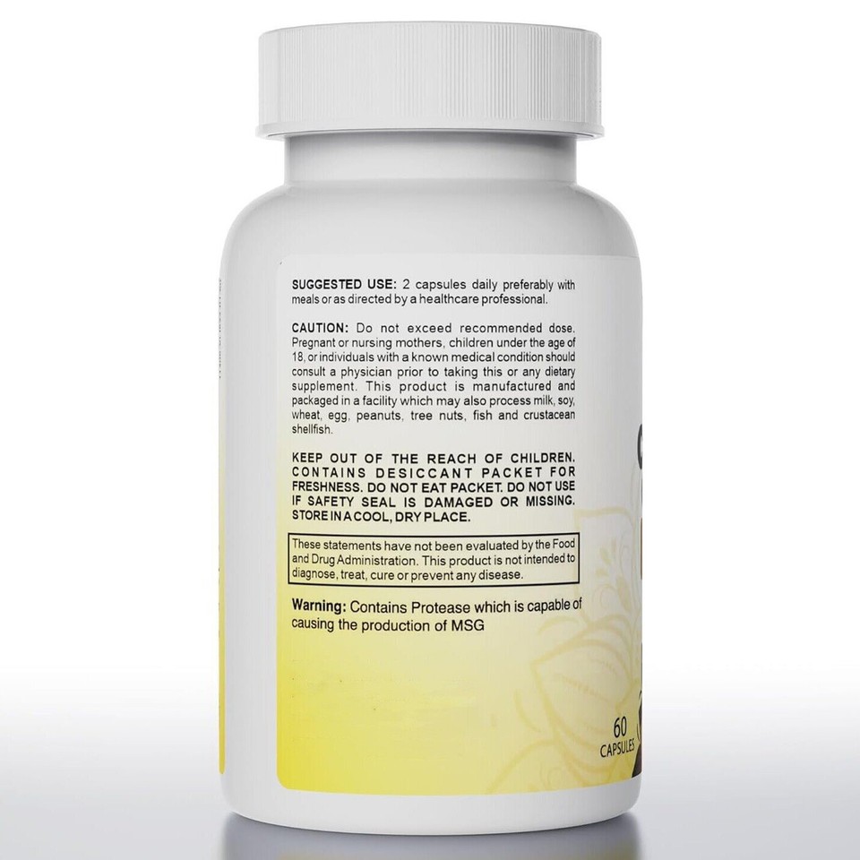 Candida Cleanse Gut & Colon Support 60 Capsules For Women & Men, Fast ...
