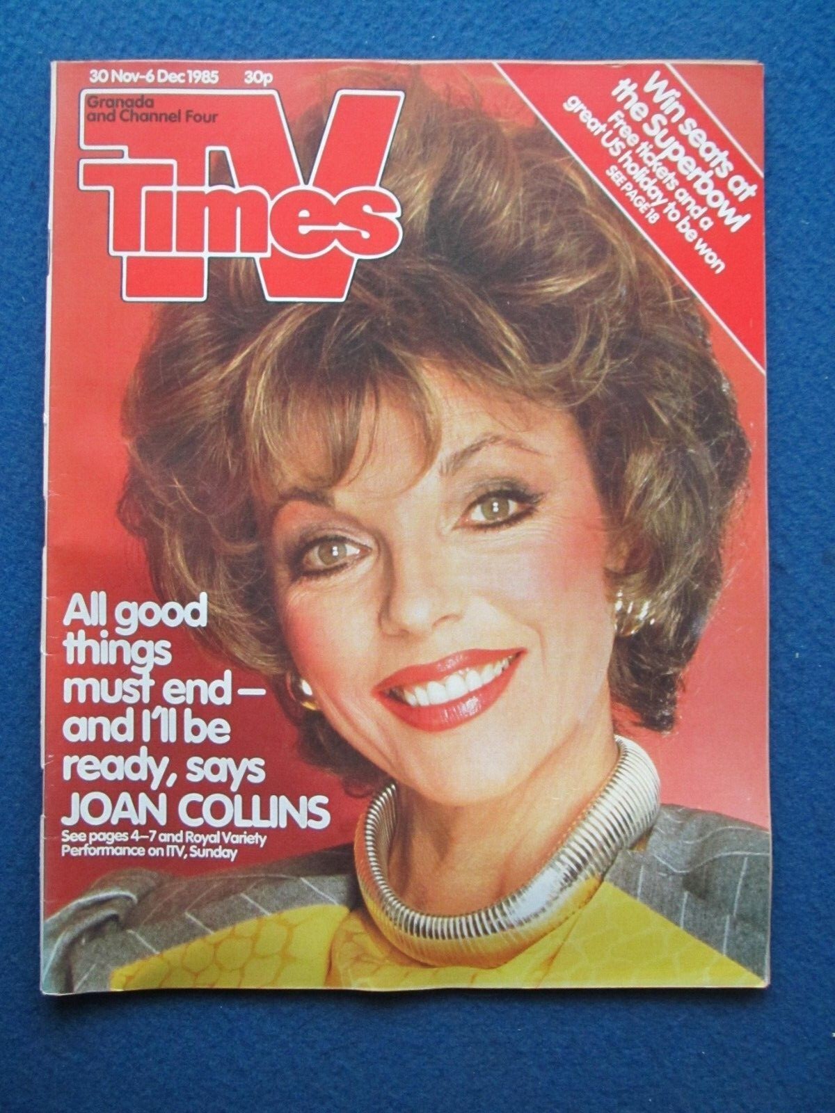 TV Times : 1985 - 1986 - Choose which issues you need ...Your Birthday ...