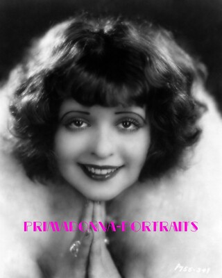 CLARA BELL 8X10 Lab B&W Photo 1928 "THREE WEEKENDS" Happy Portrait BOW ...