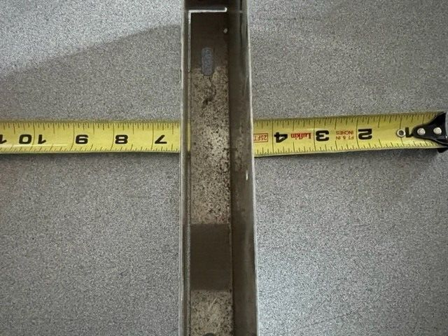 GENERAL PARTITIONS 10" Stainless Steel Pilaster Shoe for 1" Square Edge ...