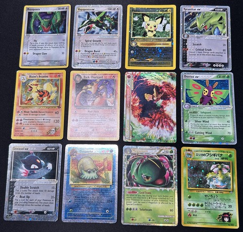 Lot of 12 ALL HOLO Vintage Pokemon Cards Collection DAMAGED | eBay