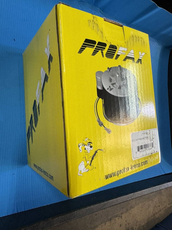 116190 Fan Motor Replacement For Miller 1/2 Hp 1550 Rpm Profax Brand ...
