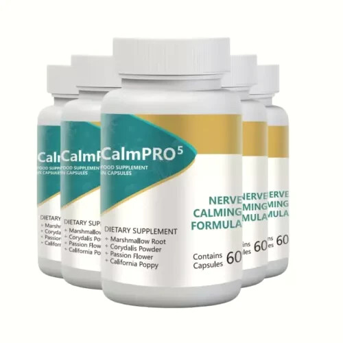 5-Pack CalmPro 5 Nerve Calming Support Formula Calm Pro 5 - 300 ...