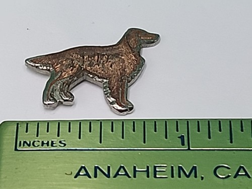 Vintage Red Irish Setter Gun Dog Silver Tone Tie Pin Lapel Badge ...
