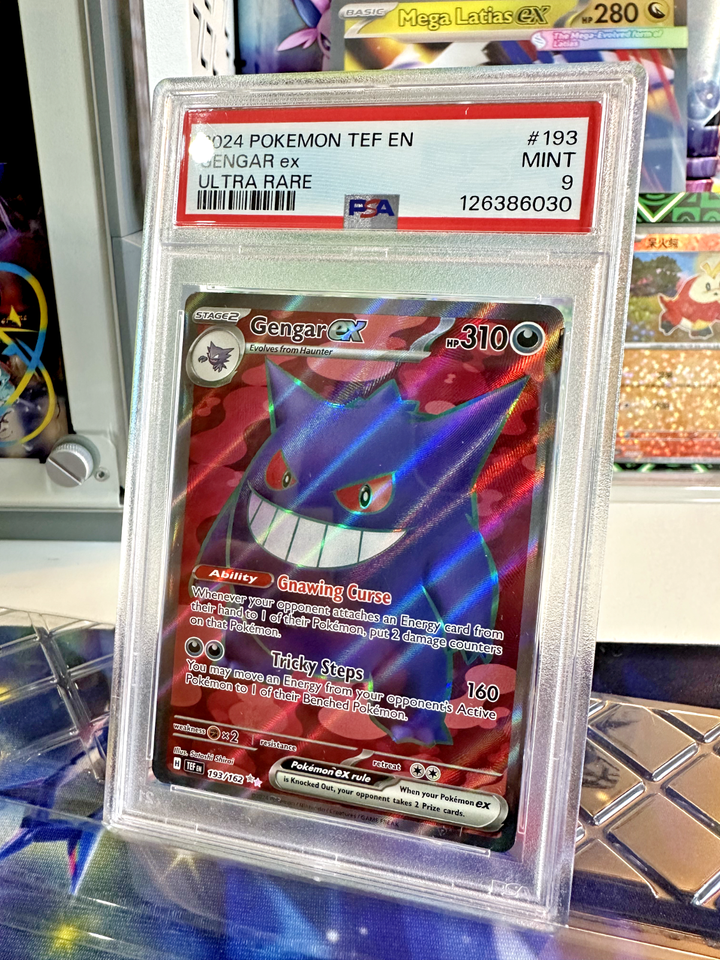Gengar ex 193/162 Temporal Forces - Ultra Rare - 2024 Pokémon TCG - PSA ...