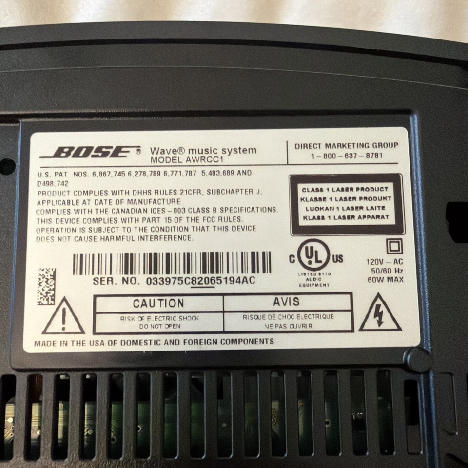 Bose Wave Music CD AM/FM Radio With Multi-CD Changer & Remote *Read* | eBay