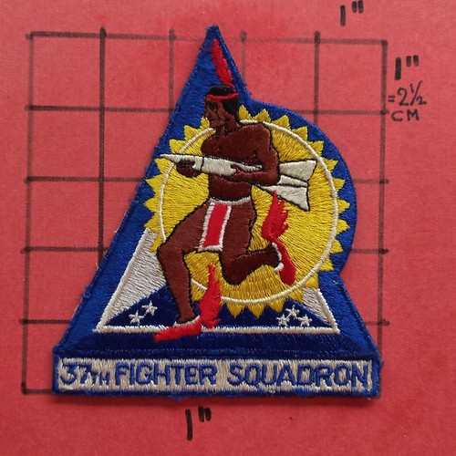 ORIGINAL PATCH USAF US AIR FORCE 37 FIS FIGHTER INTERCEPTOR SQUADRON F ...