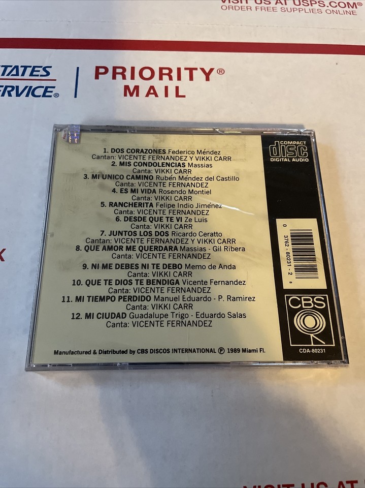 Dos Corazones by Vicente Fernández (Latin)/Vikki Carr (CD, Aug-1993 ...