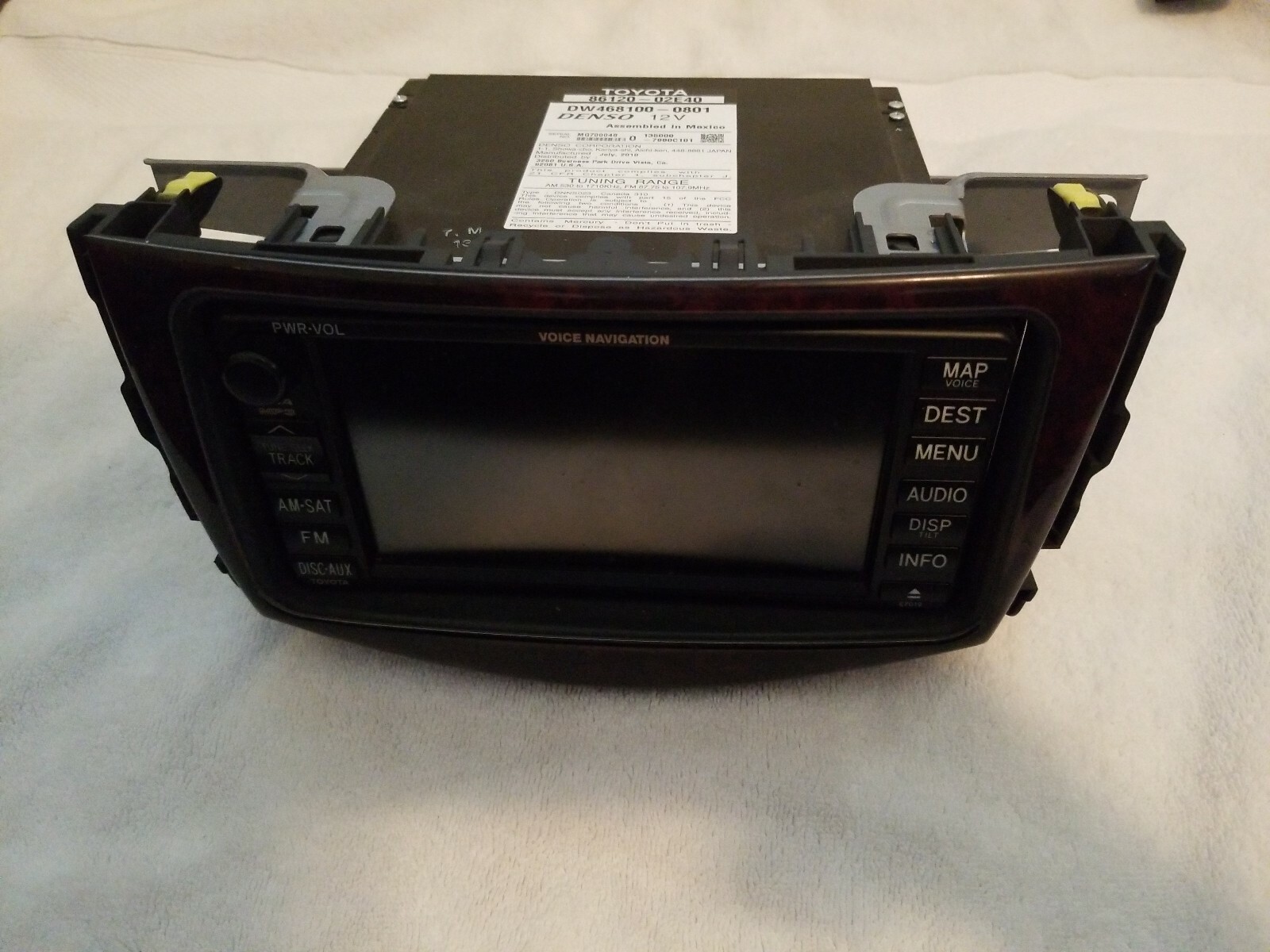 Toyota Radio Voice Navigation GPS LCD Display | 86120-02E40 | Genuine ...