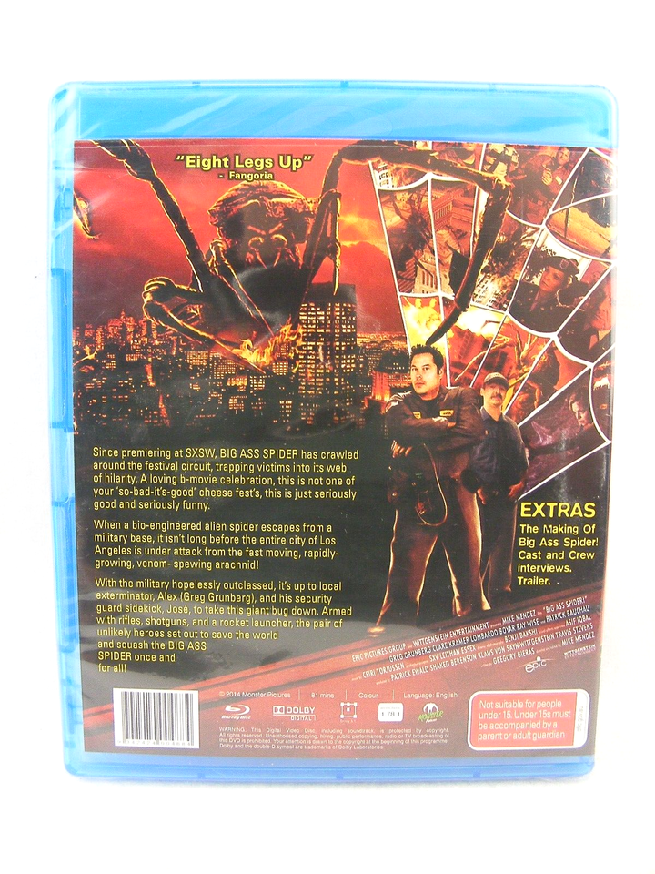 Big Ass Spider Blu-ray Disc Brand New And Sealed Region Free 2014 ...