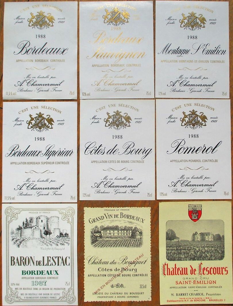 Printable Vintage Wine Labels