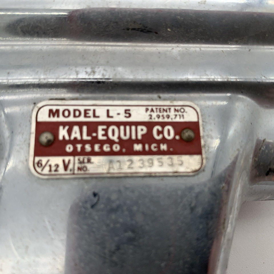 Vintage Kal-Lite 6/12V Timing Light Kal-Equip Co. made in Otsego ...
