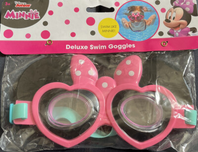 Disney Junior Minnie Mouse Deluxe Pink Swim Goggles for Ages 3 and Up ...
