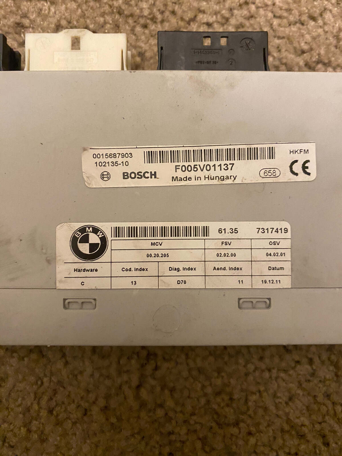 BMW X5 Bosch Tailgate Lift Control Module 61357230669 Sf0260 for sale ...