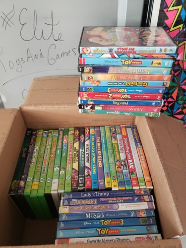 Lot Of 38 Massive Leap Frog, Wiggles, Elmo, +more Dvd Collection ~ Trl3 ...